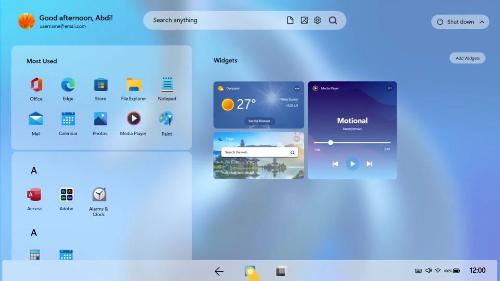 Windows 11X — концепт переделанной Windows 11 | Surface Pro